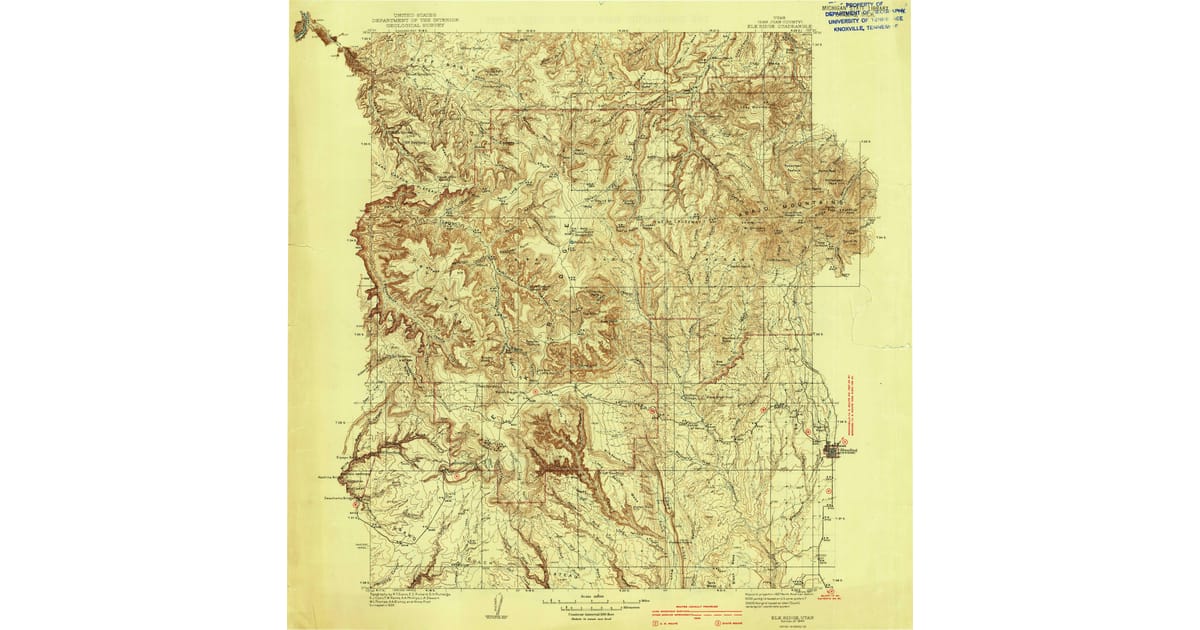 1940s Maps of Utah | Pastmaps