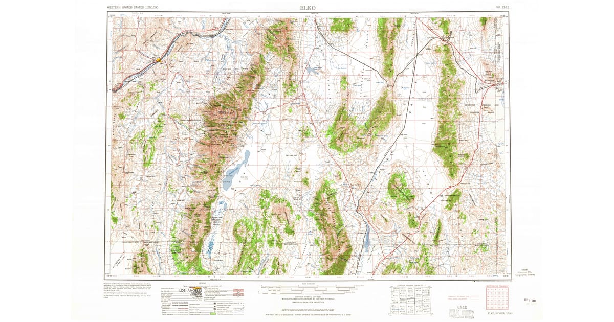 1965 Map of Elko, NV — High-Res | Pastmaps