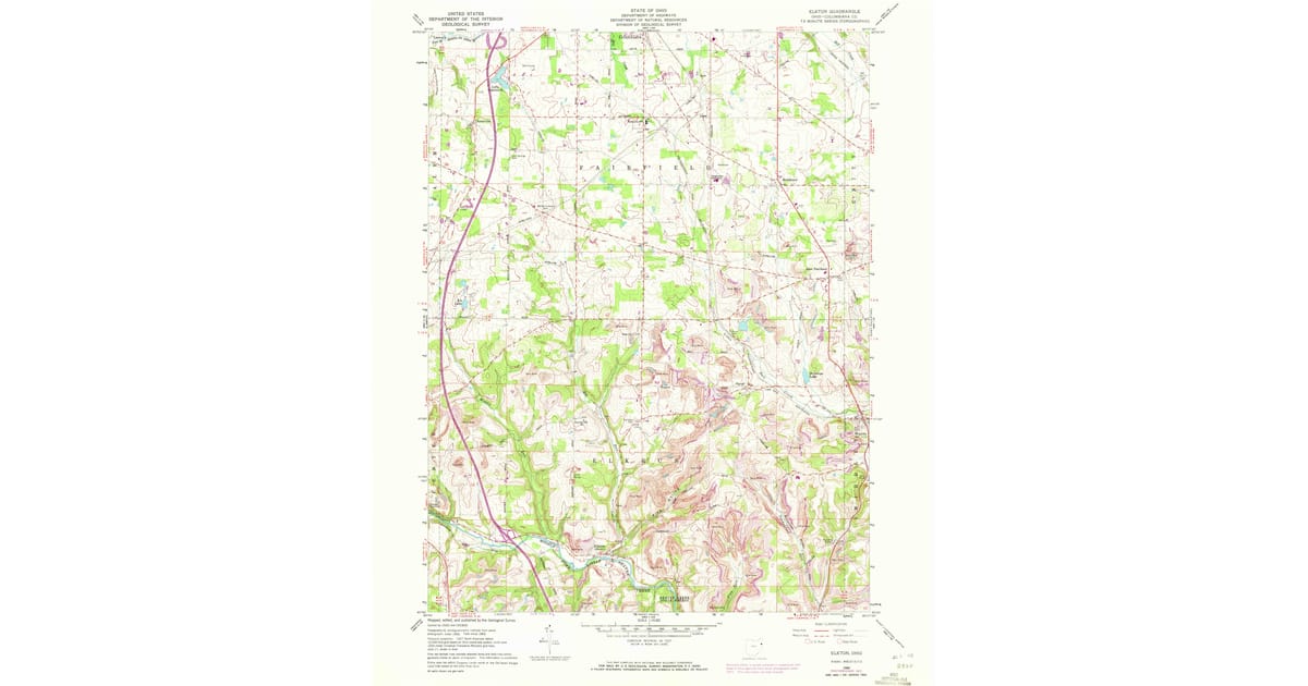 1960 Map of Elkton, Columbiana County, OH — High-Res | Pastmaps