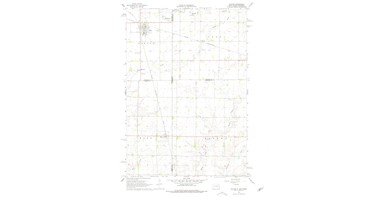 1967 Map of Elkton, SD — High-Res | Pastmaps