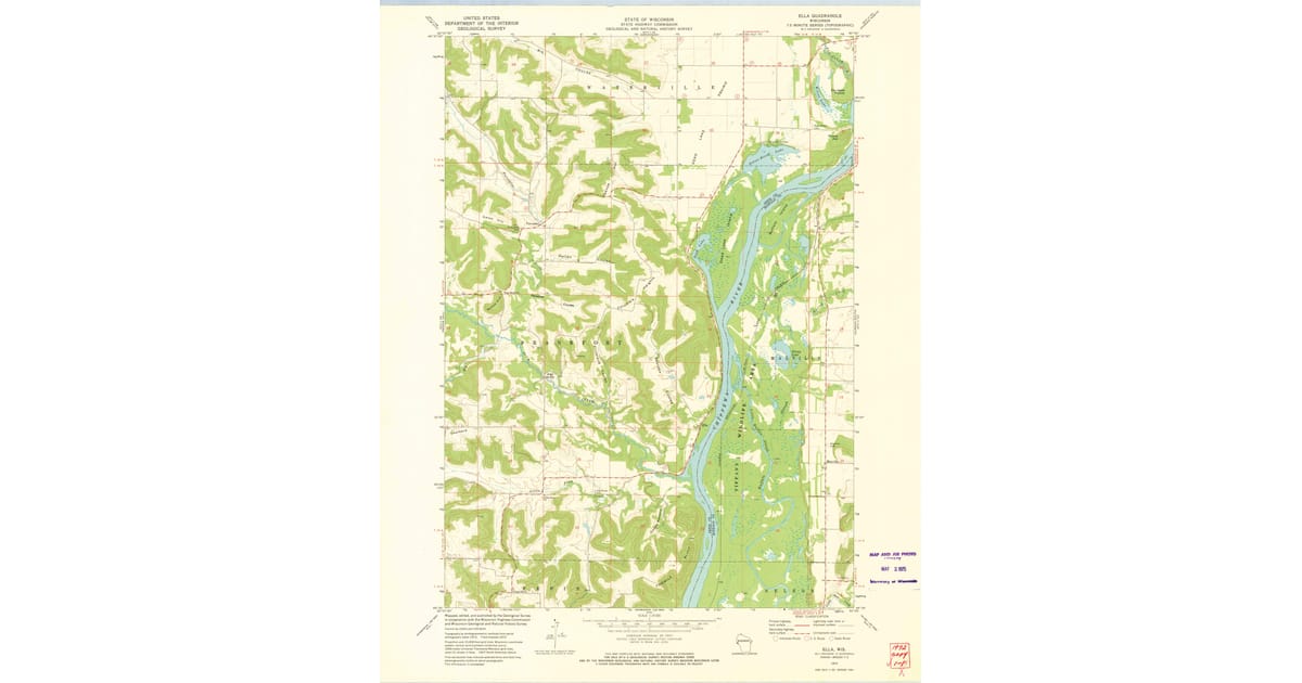 1970s Maps of Buffalo County, WI | Pastmaps