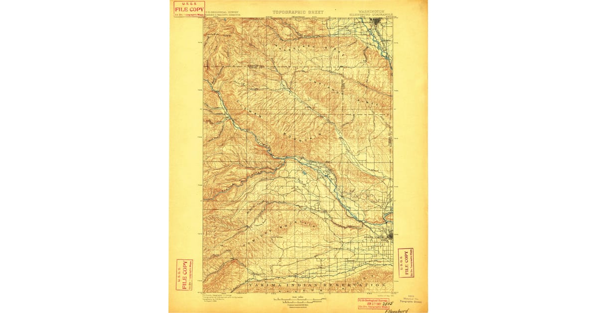 1900-1909 Maps of Gleed, WA | Pastmaps