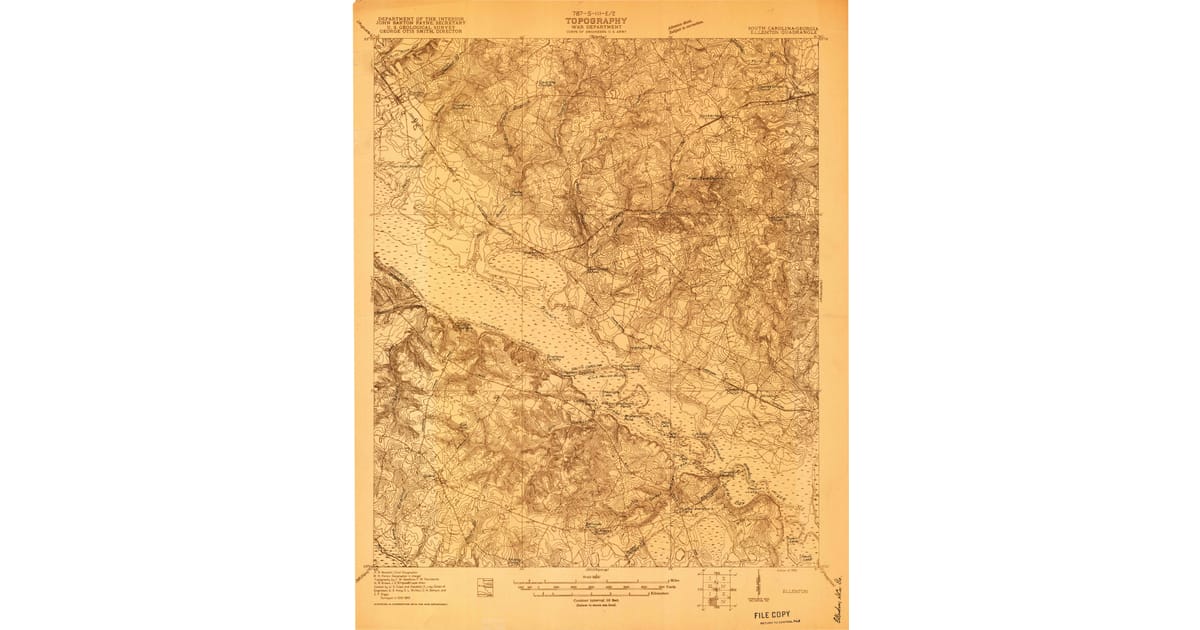 1920 Map of Ellenton, Barnwell County, SC — High-Res | Pastmaps
