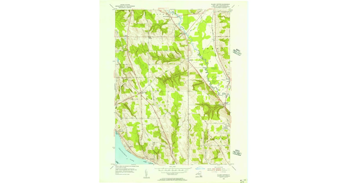 1950s Maps of Ellicott, NY | Pastmaps