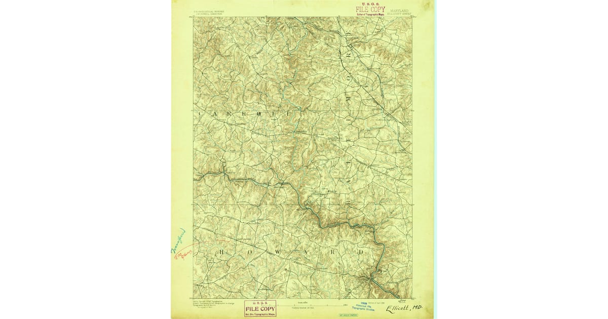 Old Maps of Sunset Hill, MD | Pastmaps