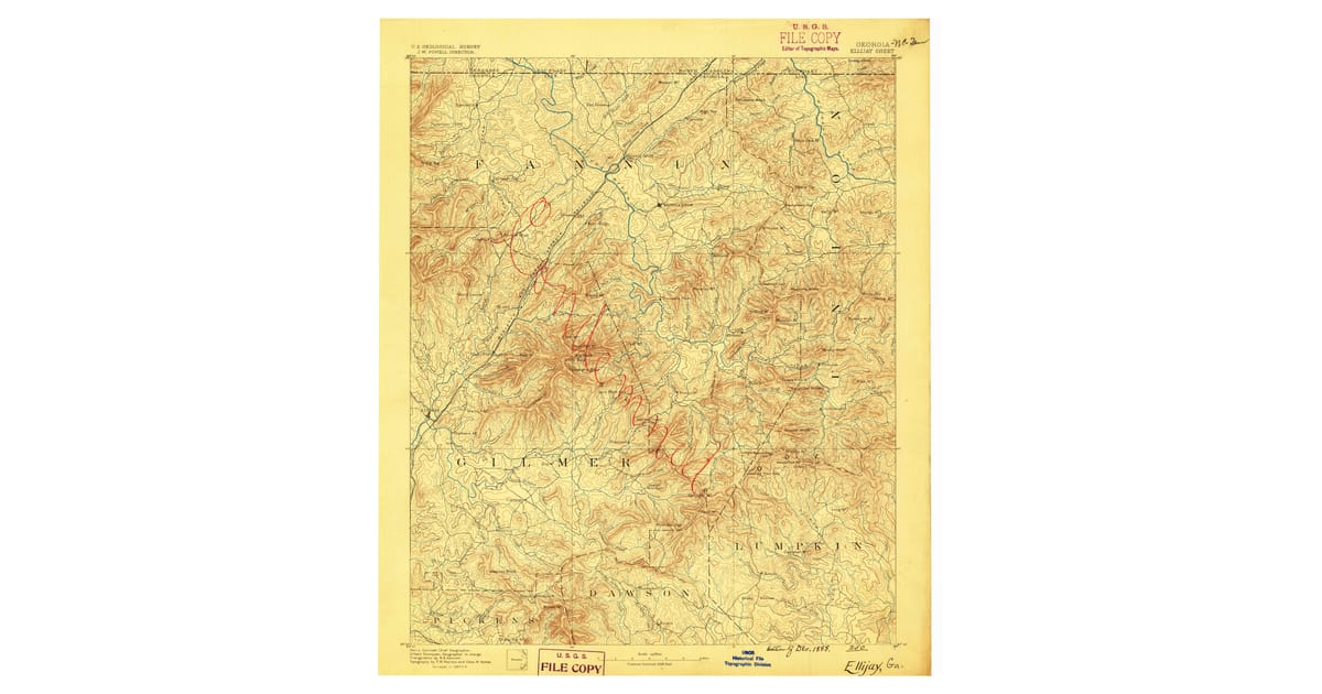 1880s Maps of Blue Ridge, GA | Pastmaps