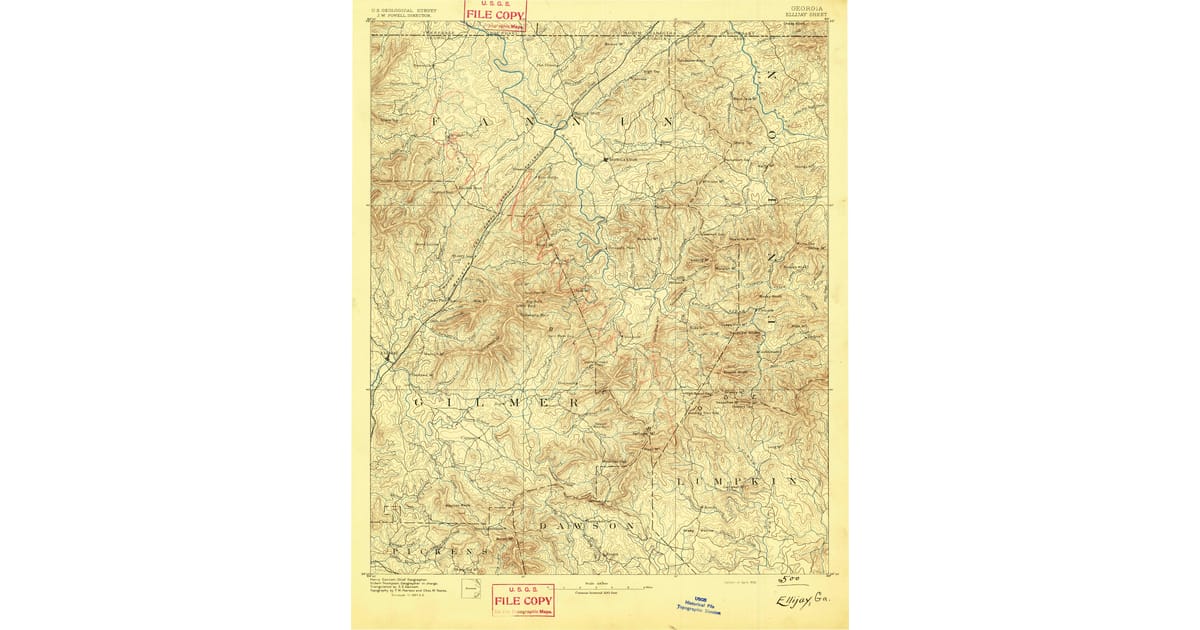 1890s Maps of Thomas Mill, GA | Pastmaps