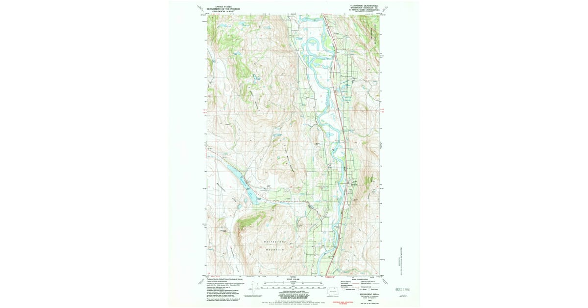 1982 Map of Ellisforde, Okanogan County, WA — High-Res | Pastmaps