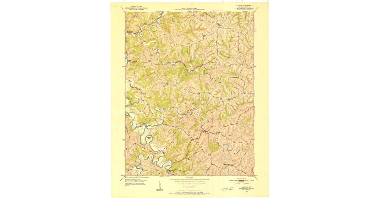Old Maps of Four Corners, KY | Pastmaps