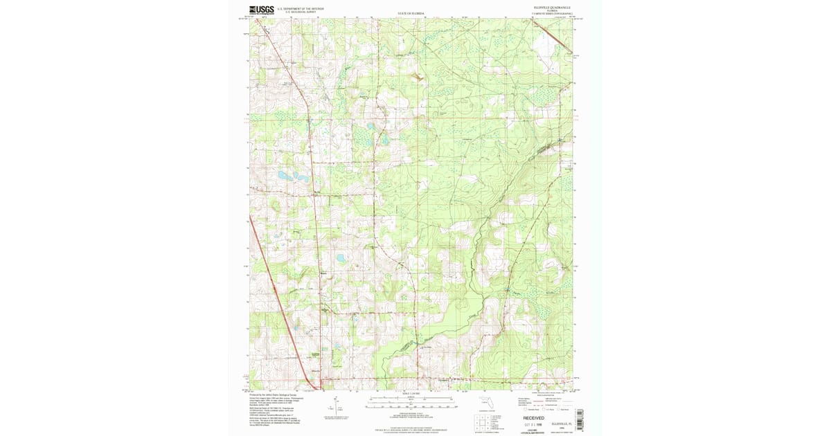 1990s Maps of Union County, FL | Pastmaps