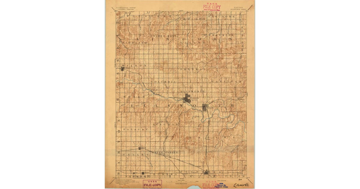 Old Maps of Russell County, KS | Pastmaps