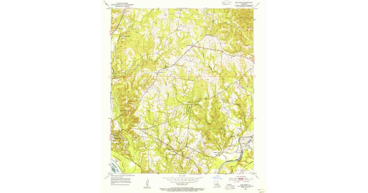 1950s Maps of Starhill, LA | Pastmaps