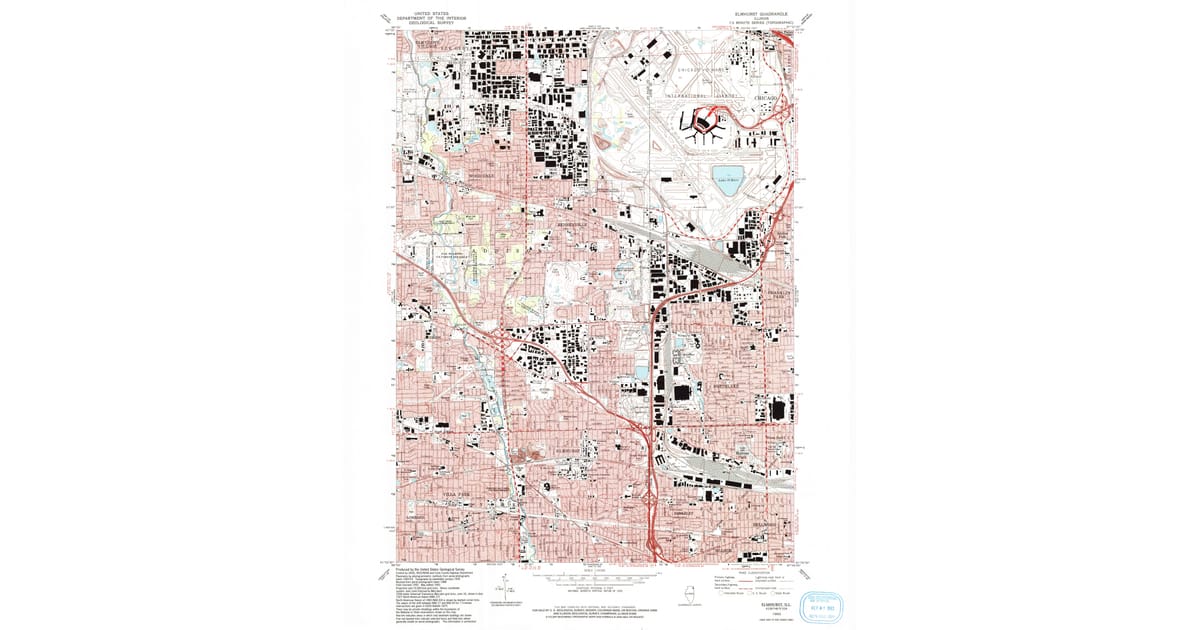 1990s Maps of Addison Township, IL | Pastmaps