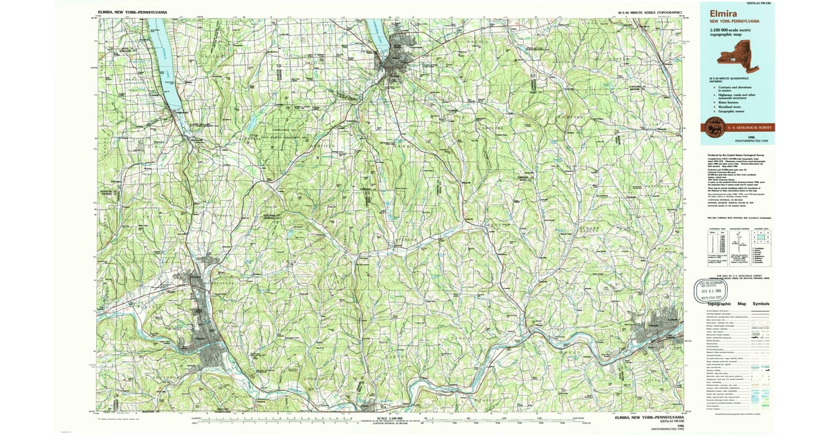 1990s Maps of Yates County, NY | Pastmaps