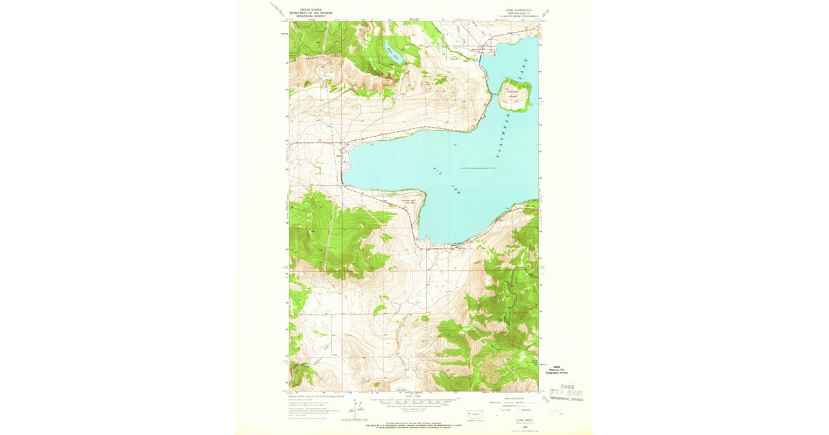 1964 Map of Elmo, MT — High-Res | Pastmaps