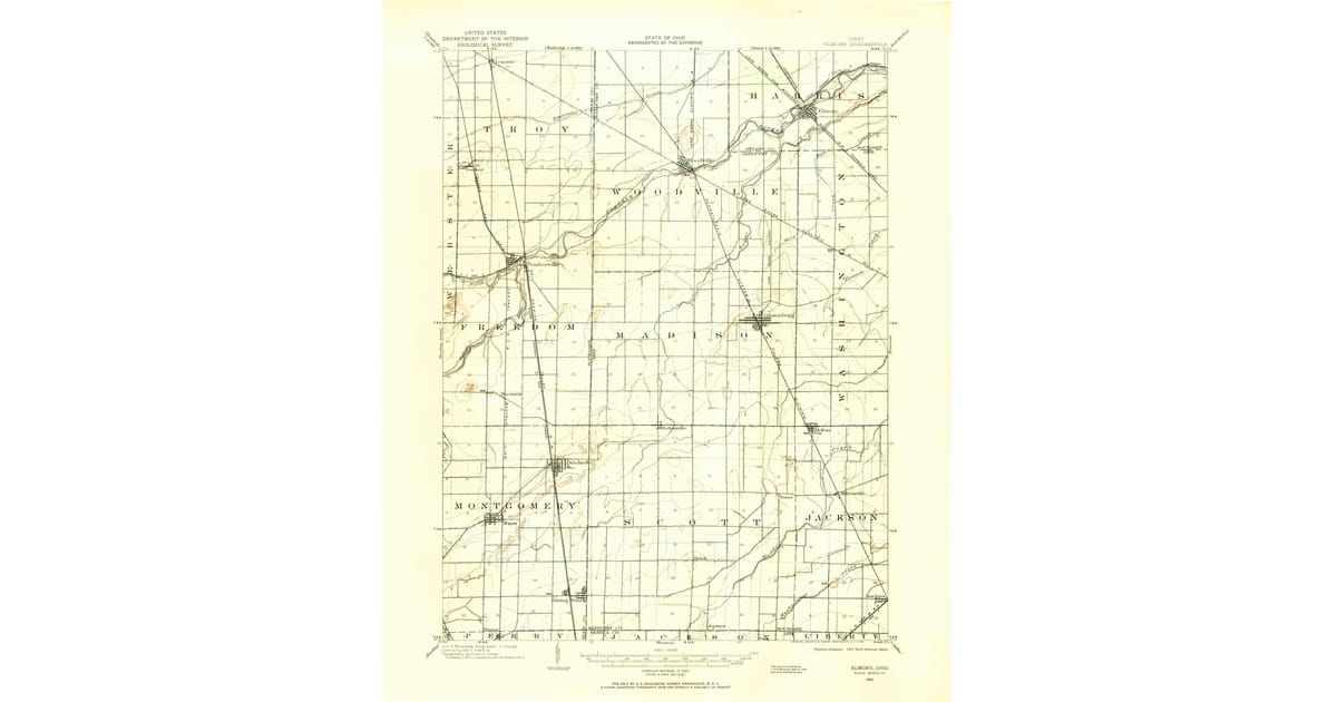 Old Maps of Helena, OH for Academic Research | Pastmaps