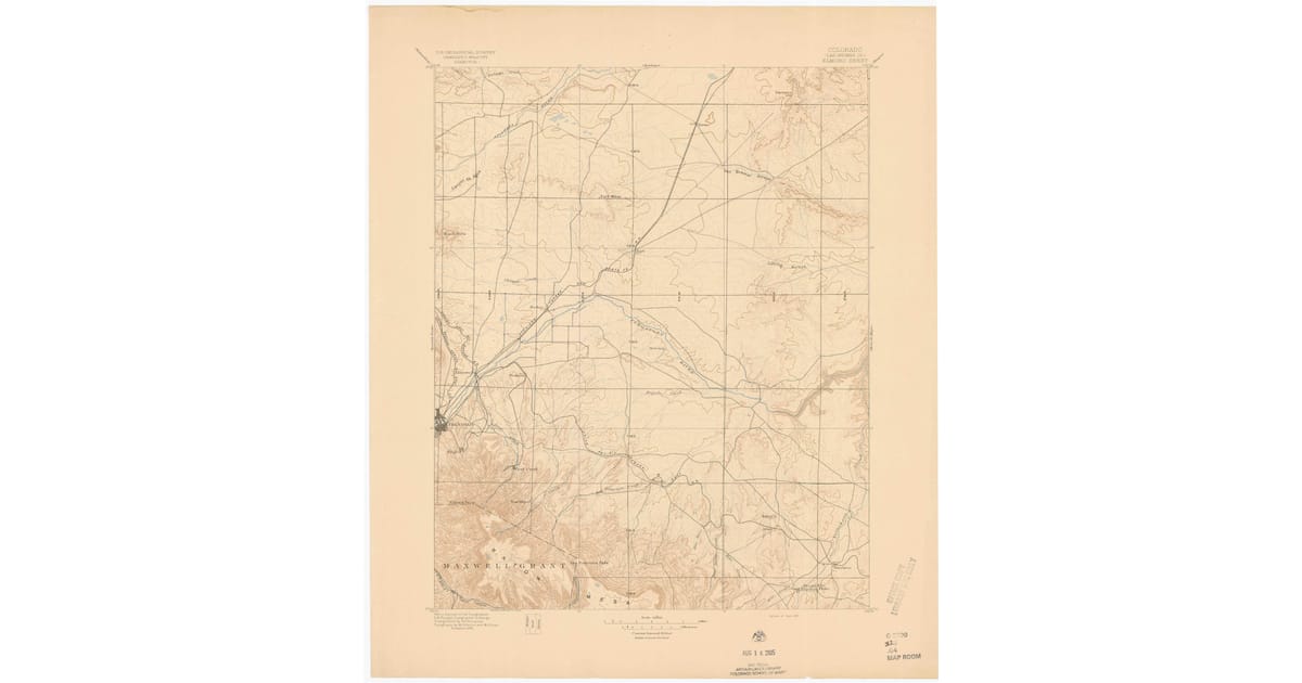 1897 Map of Elmoro, Las Animas County, CO — High-Res | Pastmaps