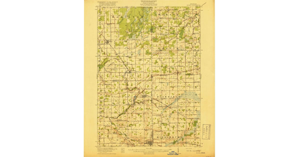 Old Maps of Ashley, Elba Township | Pastmaps