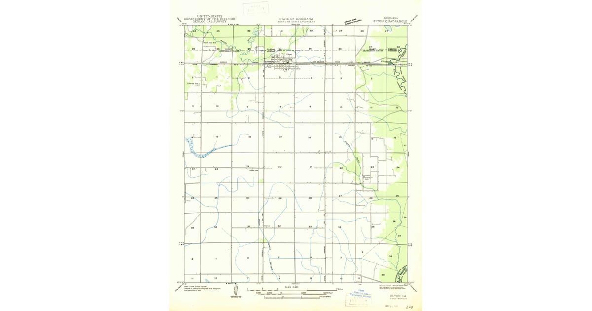 Old Maps of Elton, LA for Genealogy | Pastmaps
