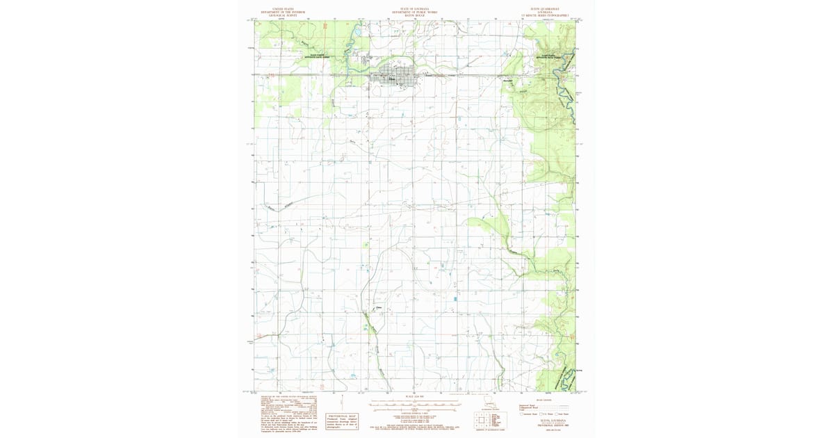 1980s Maps of Elton, LA | Pastmaps