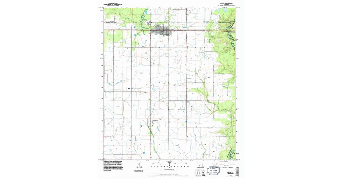 1994 Map of Elton, LA — High-Res | Pastmaps