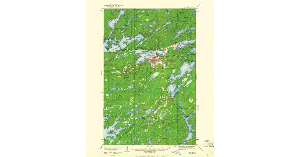 Old Maps of Lake County, MN for Academic Research | Pastmaps