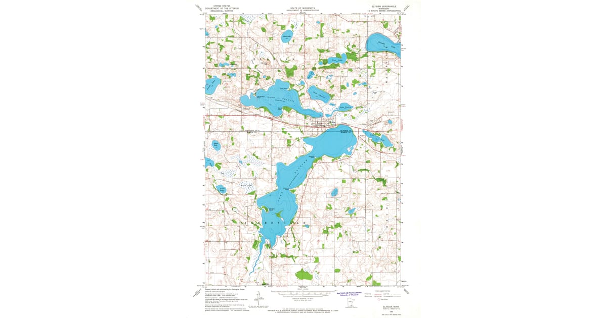 1966 Map of Elysian, MN — High-Res | Pastmaps