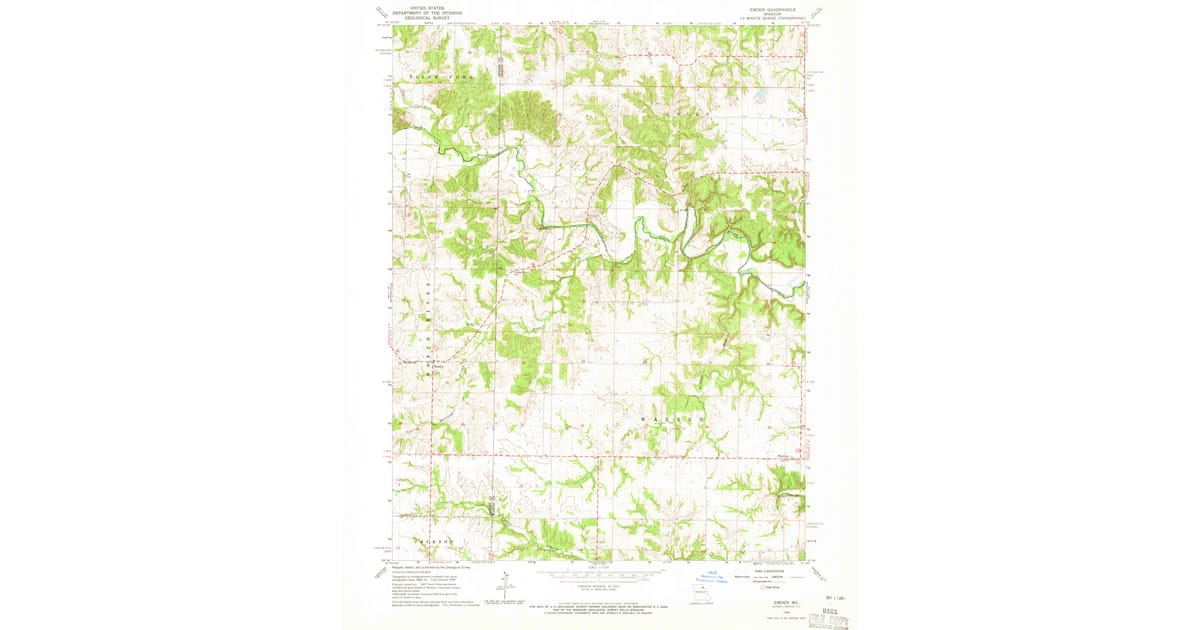 1964 Map of Emden, Marion County, MO — High-Res | Pastmaps