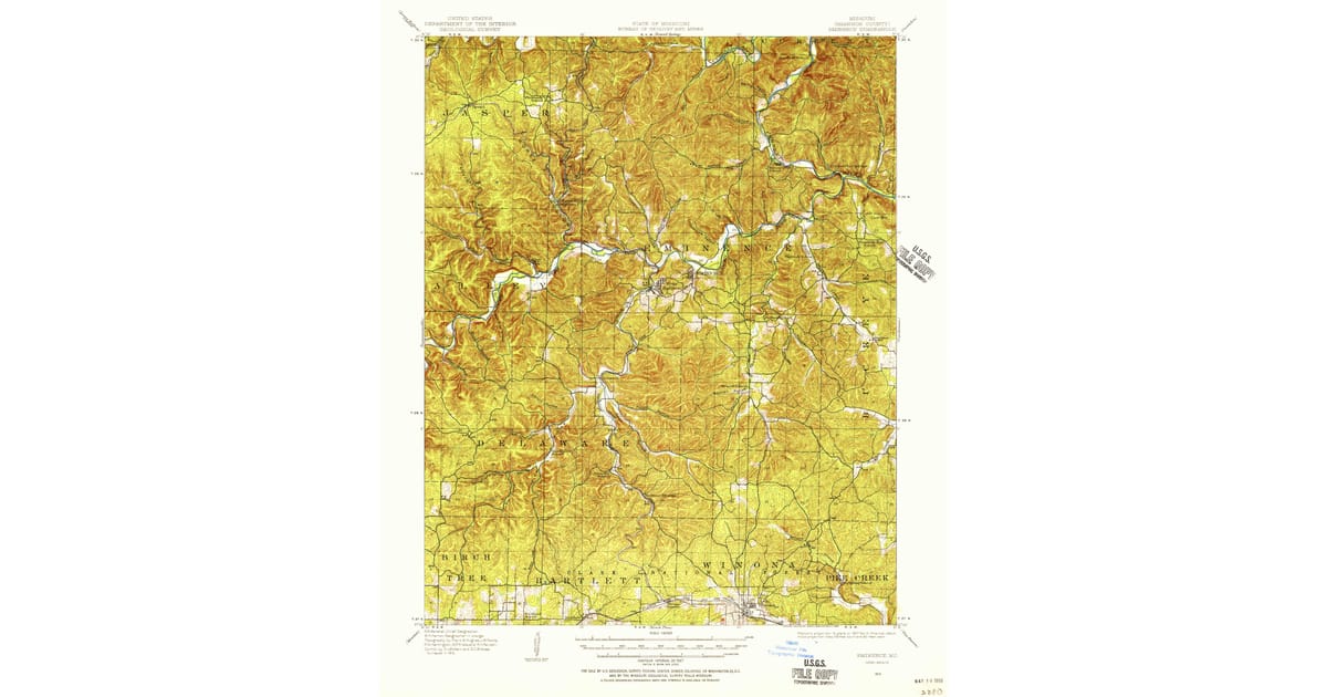 Old Maps of West Eminence, MO for Genealogy | Pastmaps