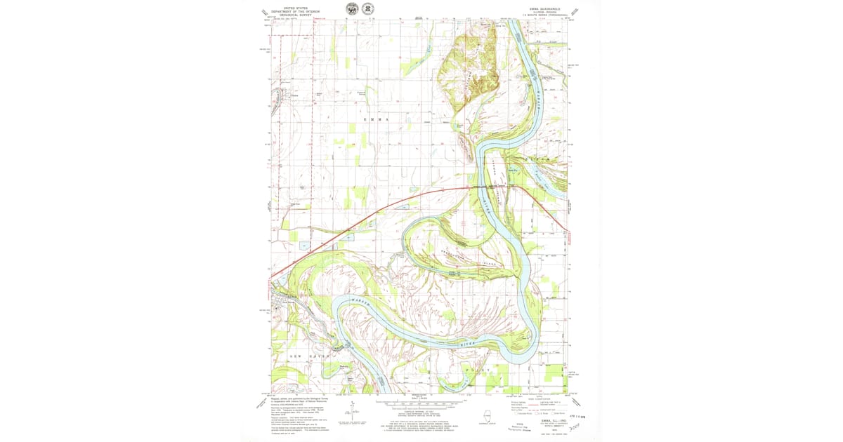 1978 Map of Emma, White County, IL — High-Res | Pastmaps