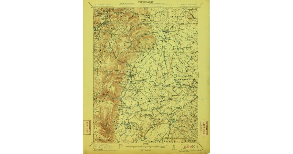 Old Maps of Highfield, Washington County for Academic Research | Pastmaps