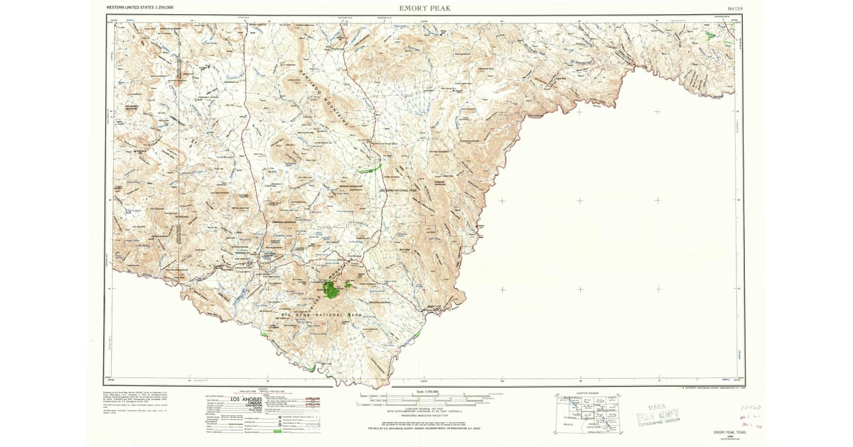 Old Maps of Rio Grande Overlook, TX for Hiking & Exploration | Pastmaps