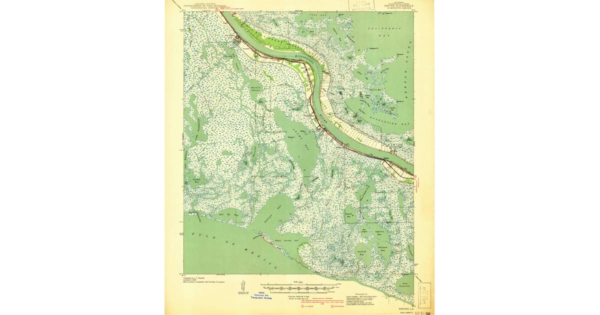 1940s Maps of Port Sulphur, LA | Pastmaps