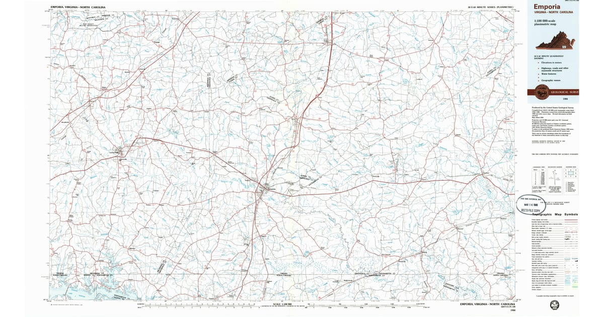 1980s Maps of Capron, VA | Pastmaps