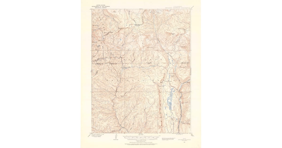 Old Maps of Cascade, CO for Hiking & Exploration | Pastmaps