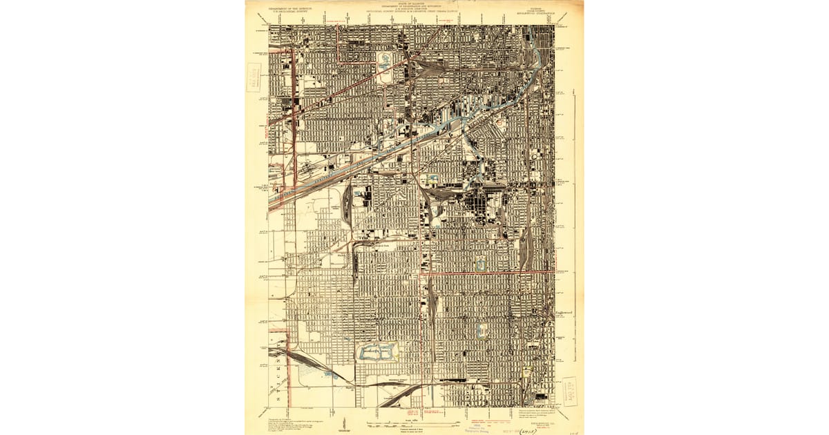 1929 Map of Englewood, Cook County, IL — High-Res | Pastmaps