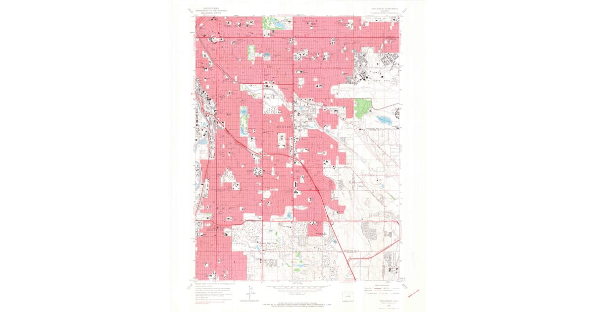 1965 Map of Englewood, CO — High-Res | Pastmaps