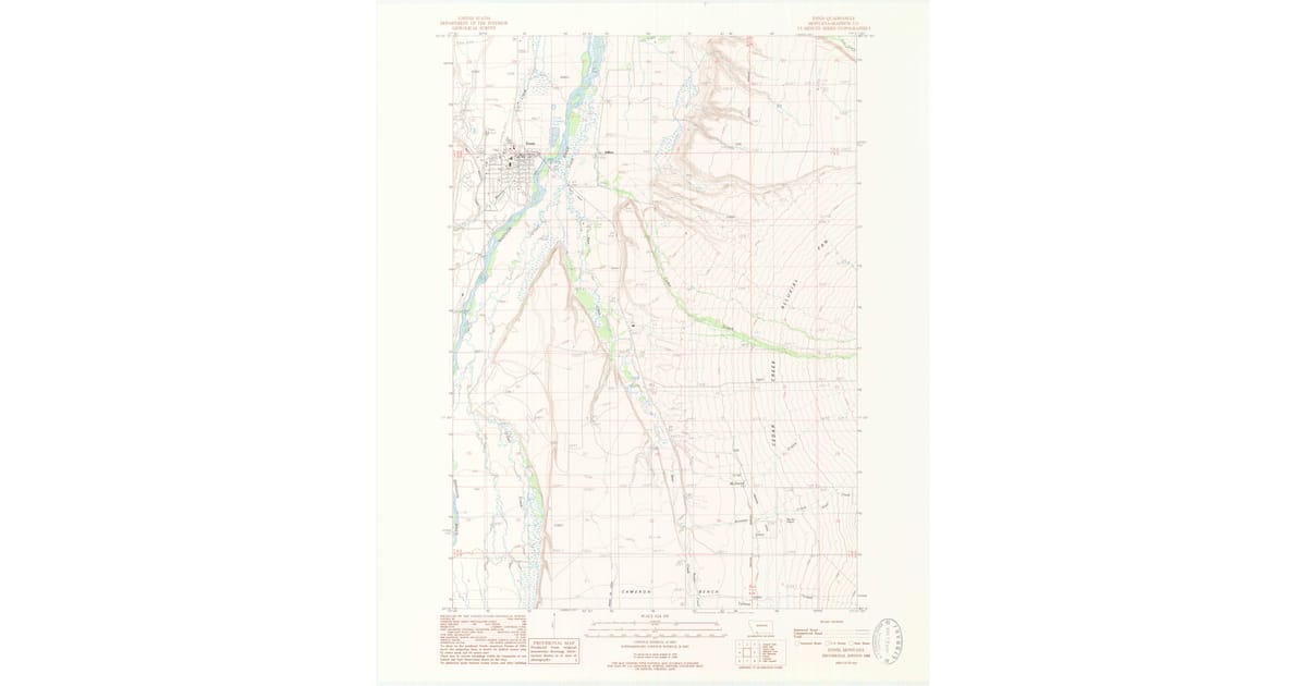 1980s Maps of Ennis, MT | Pastmaps