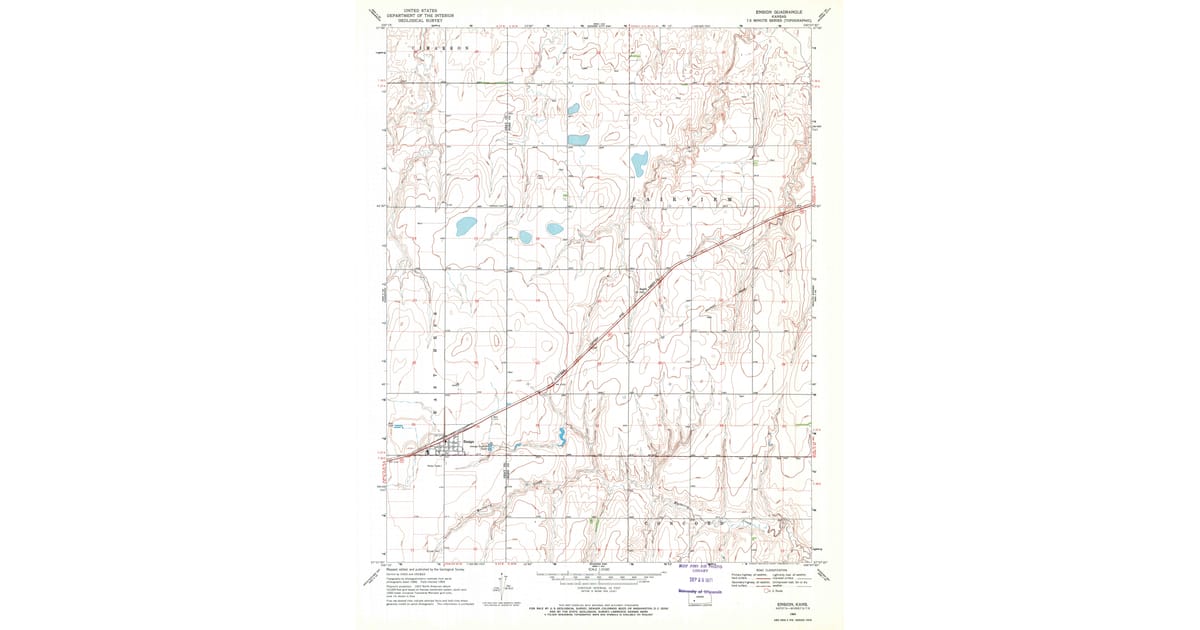1969 Map of Ensign, KS — High-Res | Pastmaps