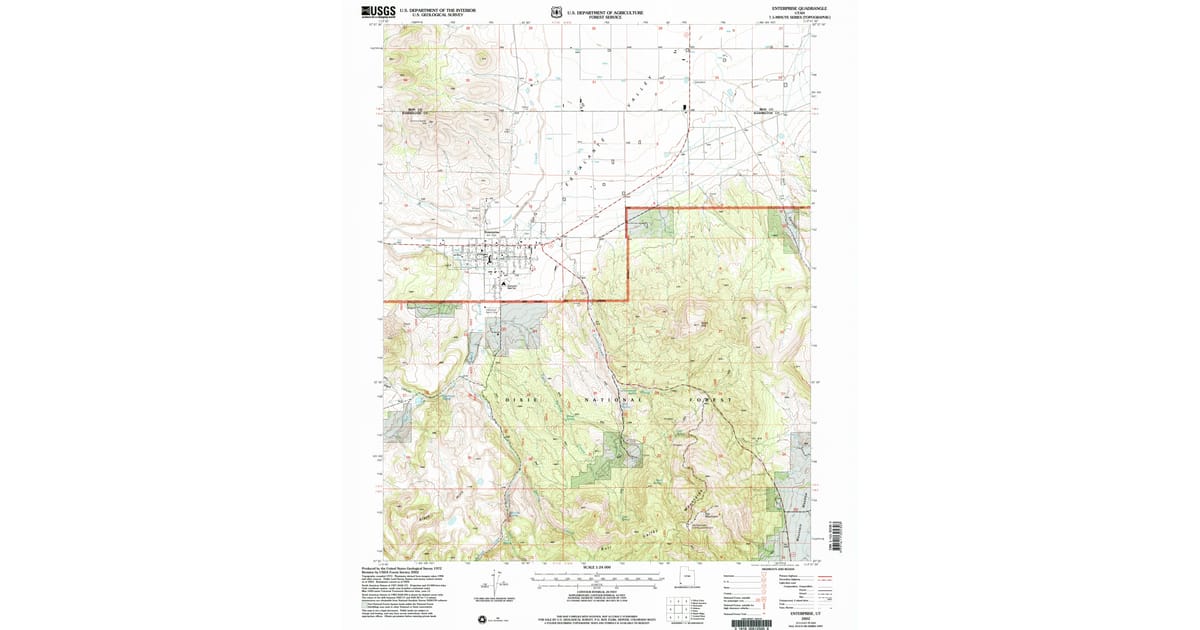 2002 Map of Enterprise, UT — High-Res | Pastmaps