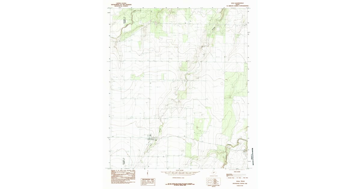 1984 Map of Eola, Concho County, TX — High-Res | Pastmaps