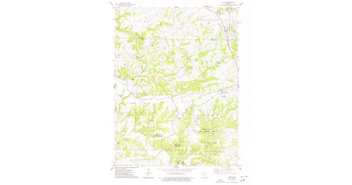 1975 Map of Eolia, MO — High-Res | Pastmaps
