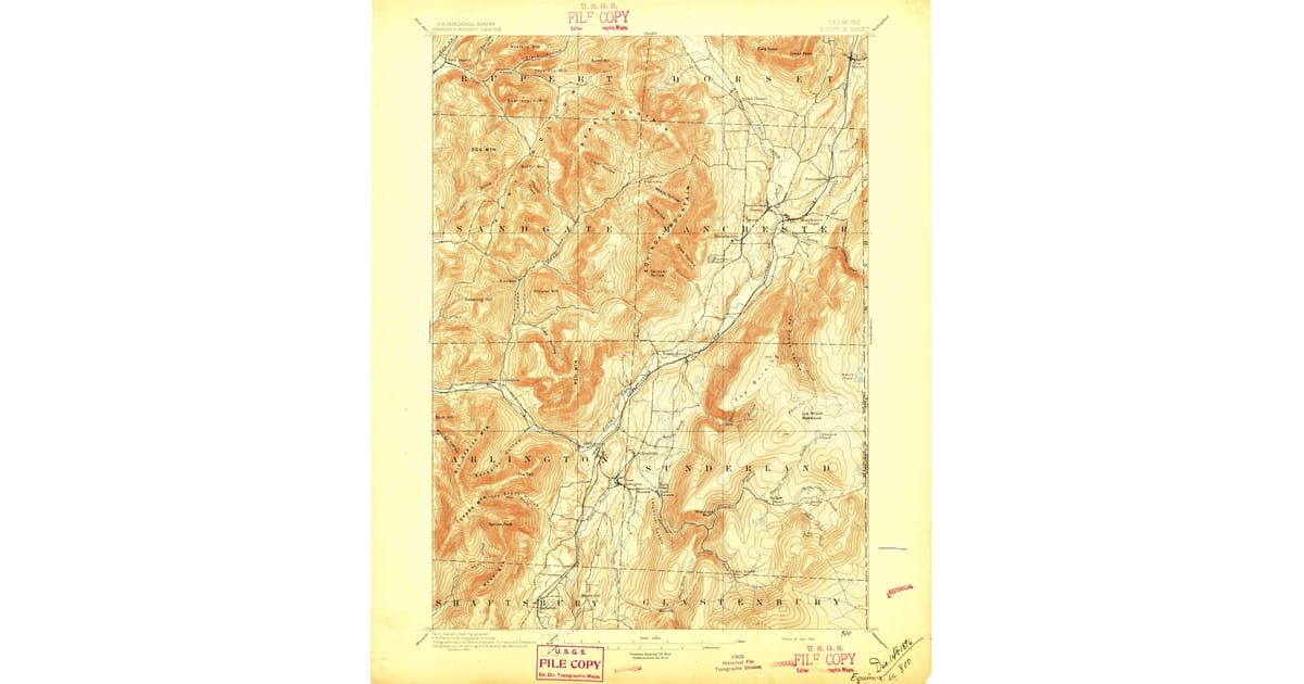 1896 Map of Equinox, Bennington County, VT — High-Res | Pastmaps