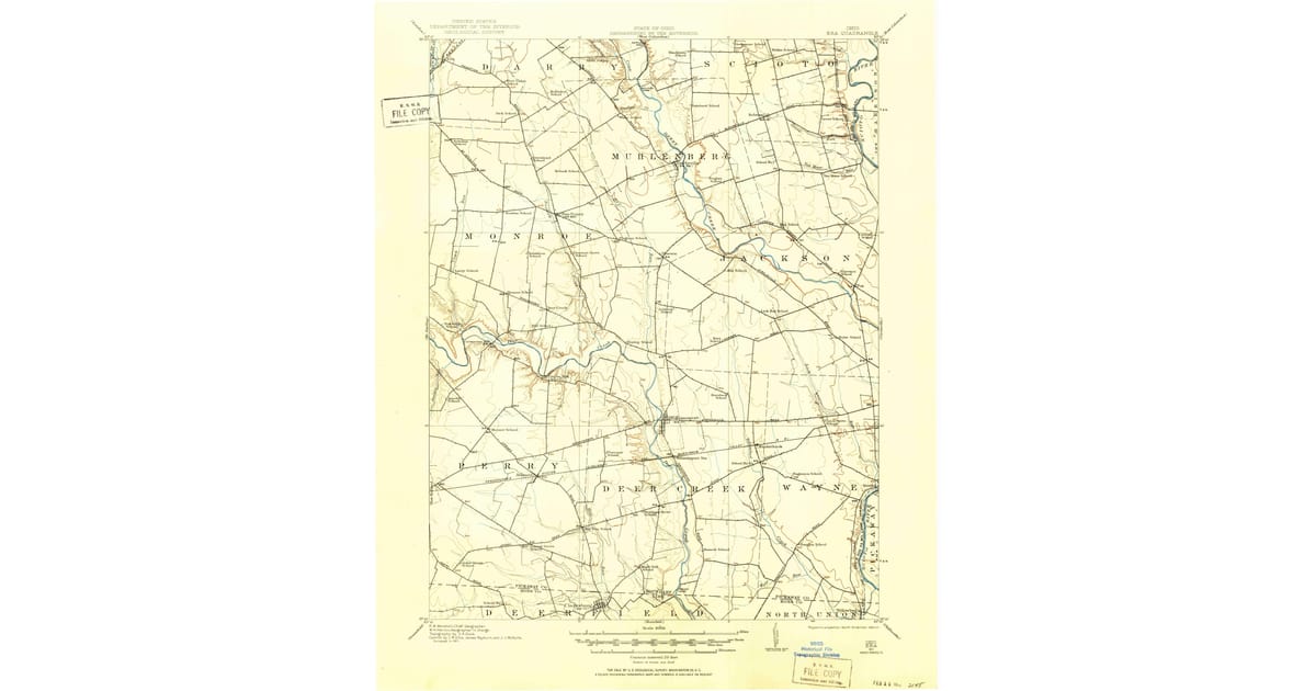1911 Map of Era, Pickaway County, OH — High-Res | Pastmaps