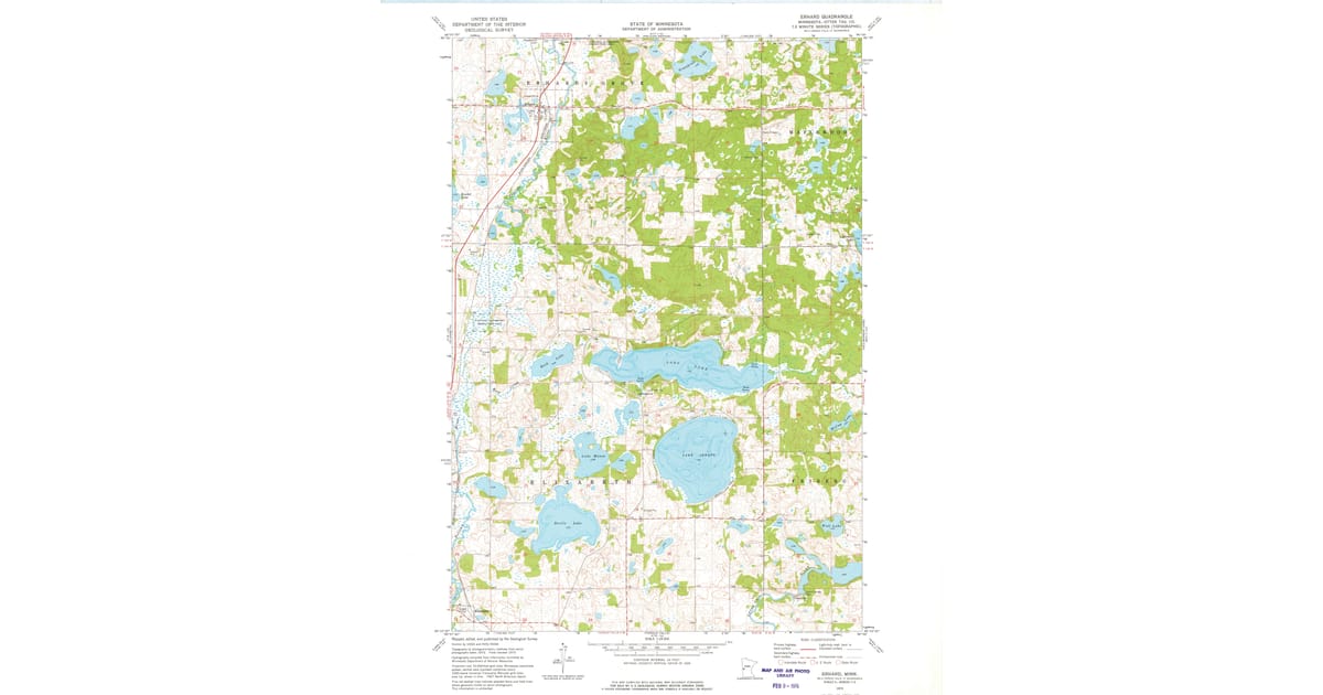 1973 Map of Erhard, MN — High-Res | Pastmaps