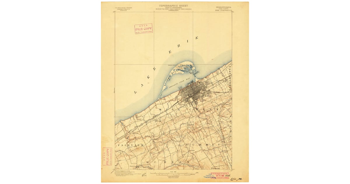 1900s (20th Century) Maps of West Side Squires, Erie | Pastmaps