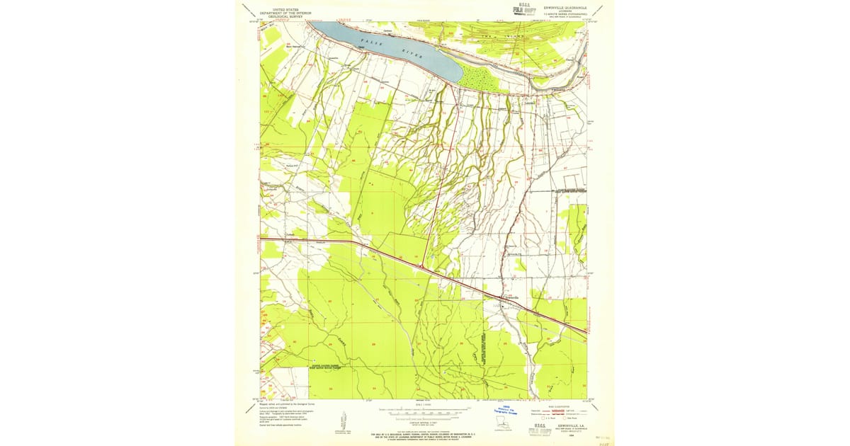 1950s Maps of Chenal, LA | Pastmaps