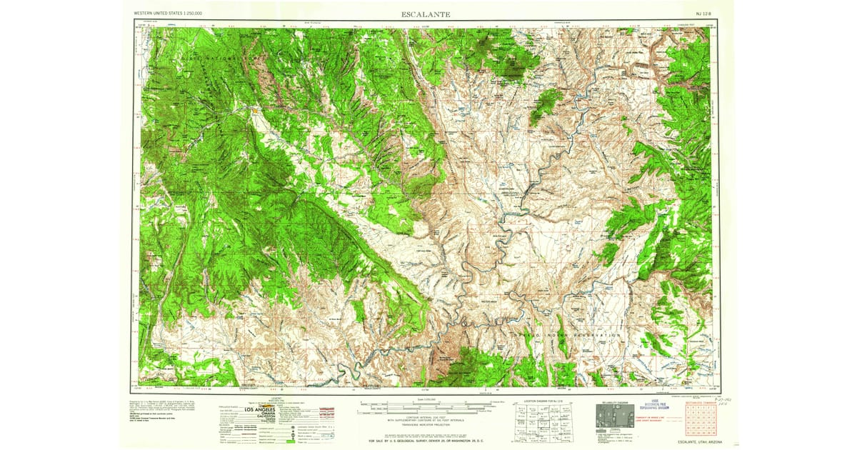 1960s Maps of San Juan County, UT | Pastmaps
