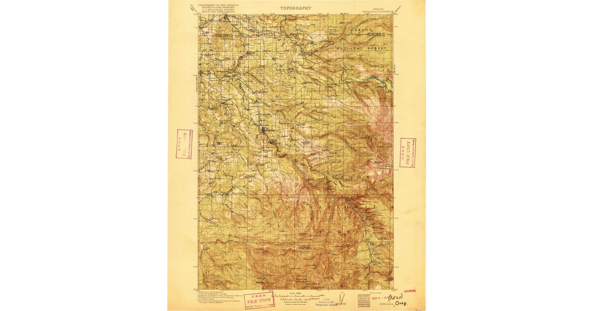 1916 Map of Estacada, OR — High-Res | Pastmaps