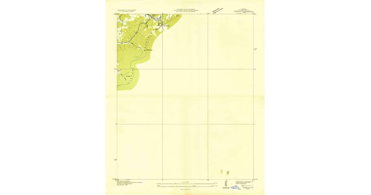 1930s Maps of Walnut Grove, GA | Pastmaps